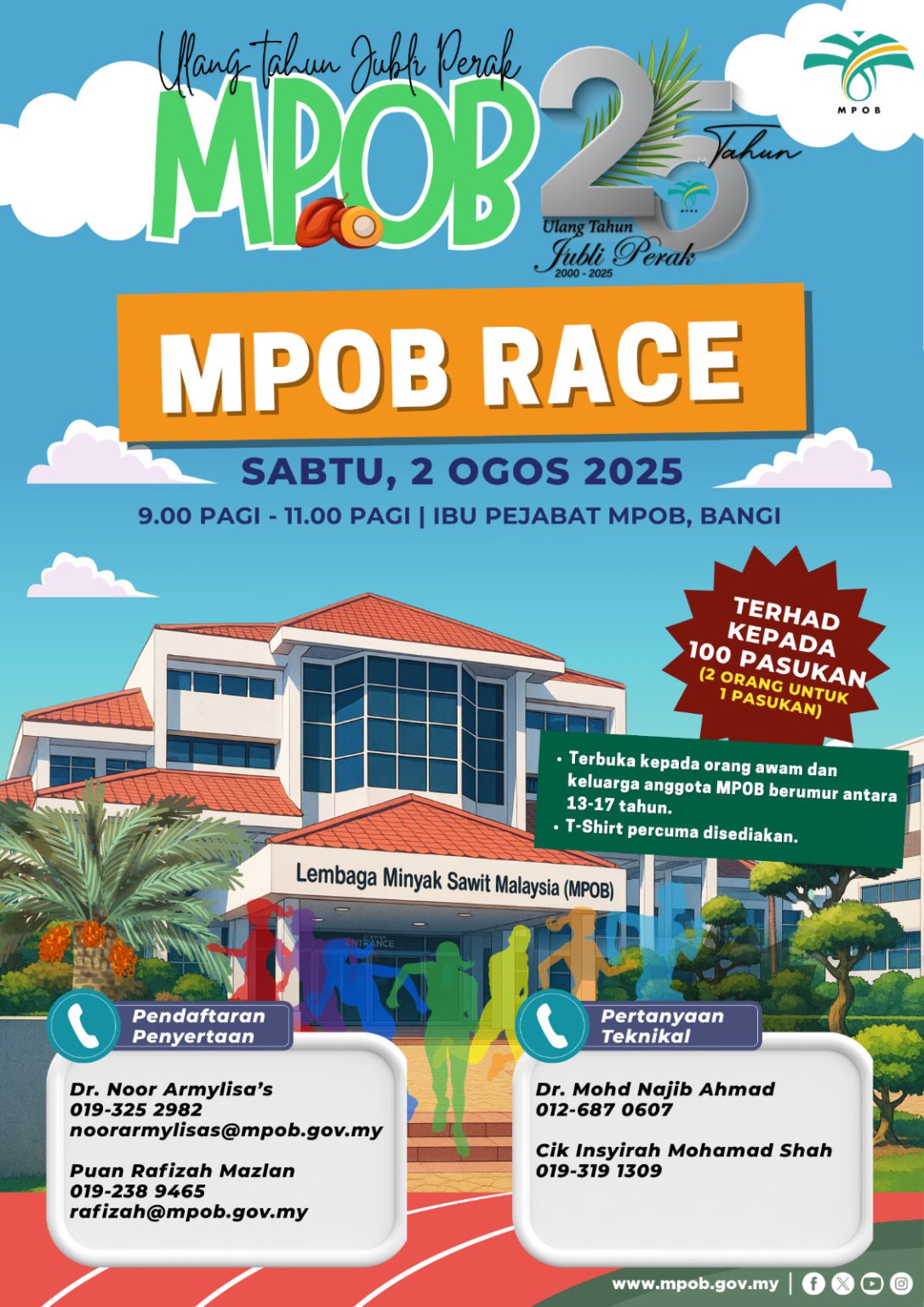 Program MPOB Race Bersempena Sambutan Ulang Tahun MPOB 25 Tahun ...